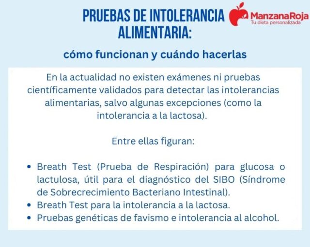 Intolerancias alimentarias: qué son, cómo reconocerlas, qué pruebas ...